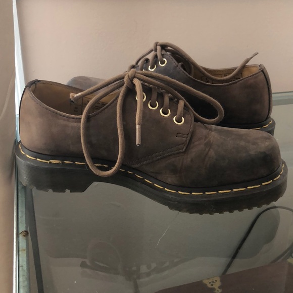 Dr. Martens | Shoes | Dark Brown Leather Low Cut Dr Martens | Poshmark